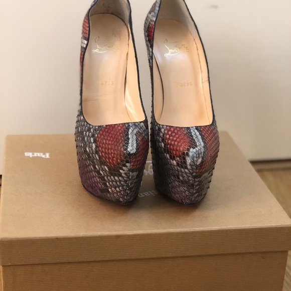 Christian Louboutin | Shoes | Christian Louboutin Python Daffodile 6 ...